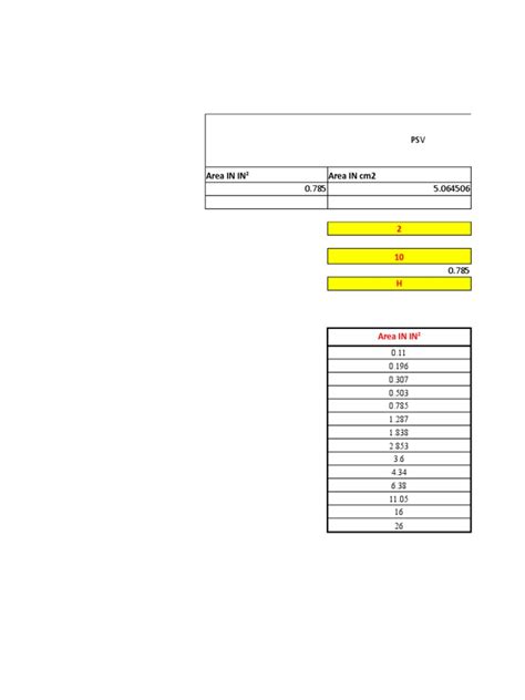 Psv Calculation Pdf