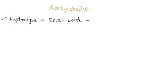 Acetylcholine Is The Substrate For The Enzyme Acetylcholinesterase Suggest What Sort Of Binding