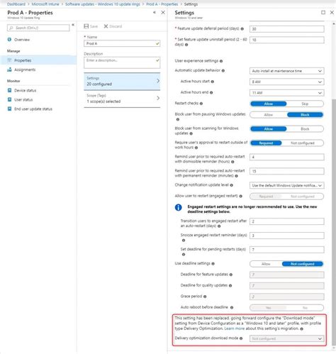 how to configure delivery optimization with intune