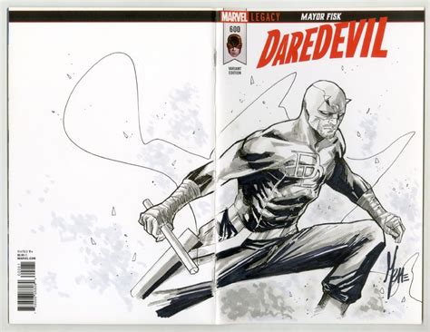 Daredevil Marco Checchetto In Sean Corcorans Sketch Covers Comic