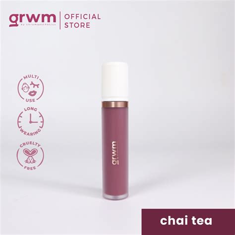 Lip And Cheek Tint Long Lasting Grwm Cosmetics In Chai Tea 10 Grams Long Lasting Makeup For Lids