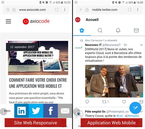 Quelles Différences Entre Une Application Native Et Votre Site En