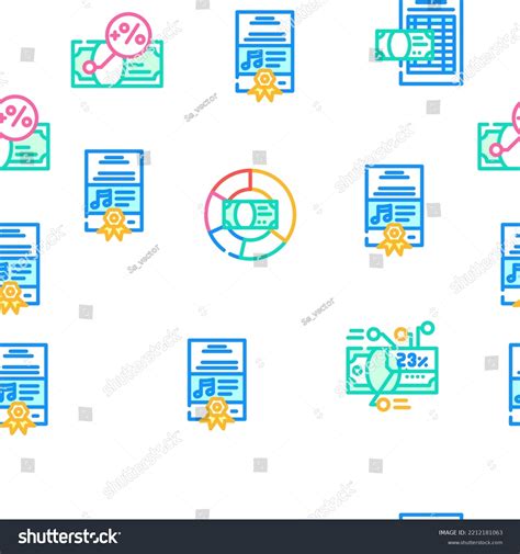 Asset Management Digital Business Vector Seamless Stock Vector Royalty Free 2212181063