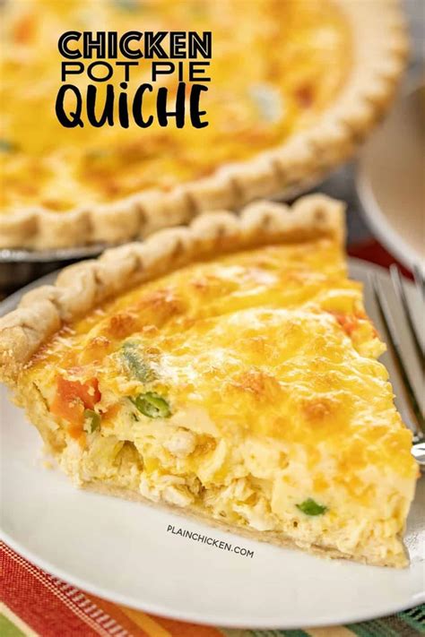 Chicken Pie Quiche Chicken Pot Pie Quiche Recipes Easy Breakfast Quiche Recipes