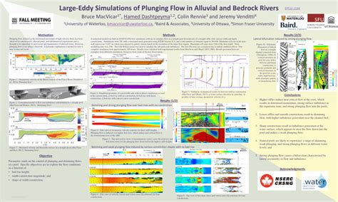 pdf large eddy simulations of plunging flow in alluvial and bedrock