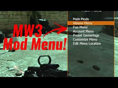 MW3 Mod Menu Showcase Deception Mod Menu YouTube