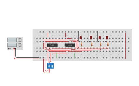 Circuit Design 2 To 4 Decoder Tinkercad