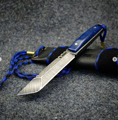 Integrity Implements Yokai D2 Steel Custom Hand Made Neck Worn Hollowgrind Knife Maker