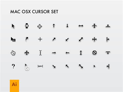 Mac Cursor Set Design Freebie Mac Mac Os