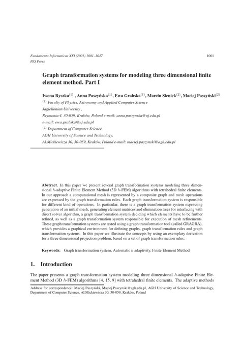 pdf graph transformation systems for modeling three dimensional