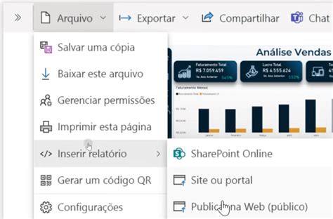 HTML E CSS No Power BI Menu No Power BI