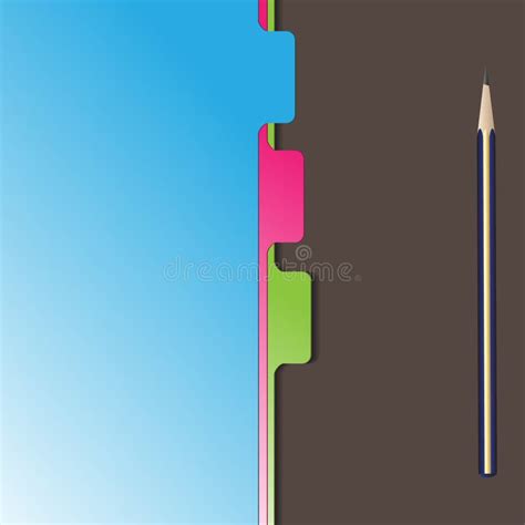 Document Separator Divider Stock Vector Illustration Of Blue 13146125