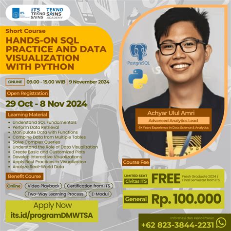 Hands On Sql Practice And Data Visualization Training With Python