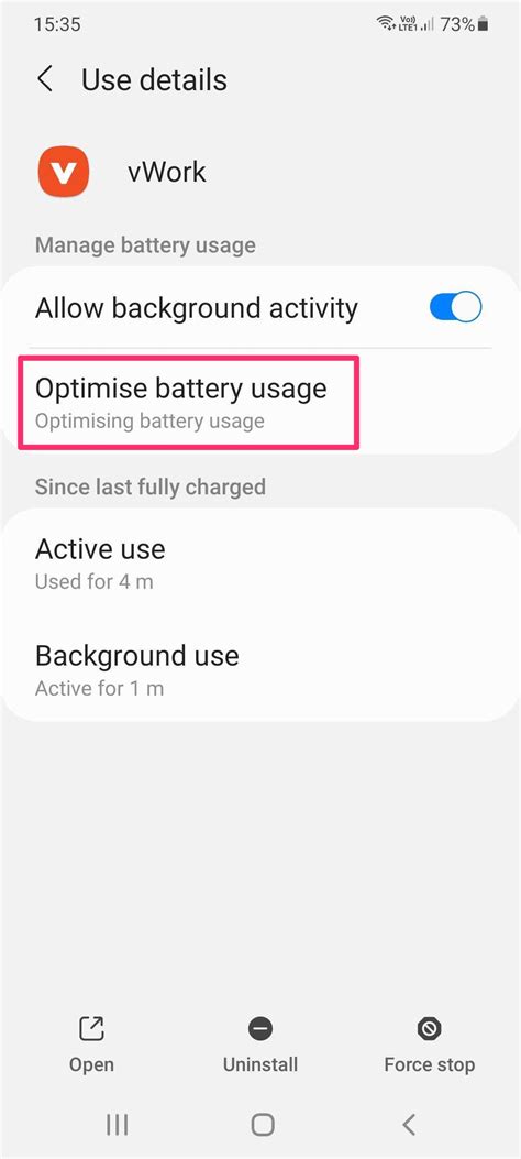 Android Battery Optimization Settings For Vwork Vwork Support