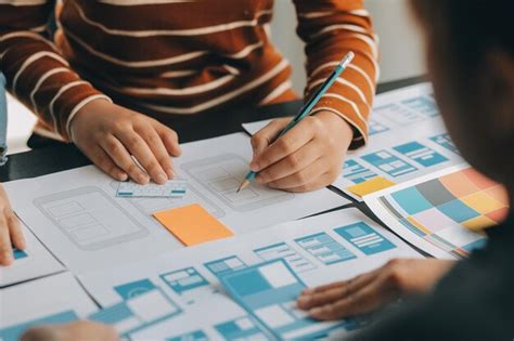 Premium Photo Ux Graphic Designer Creative Sketch Planning