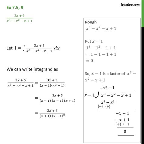 Ex Integrate X X X X Teachoo