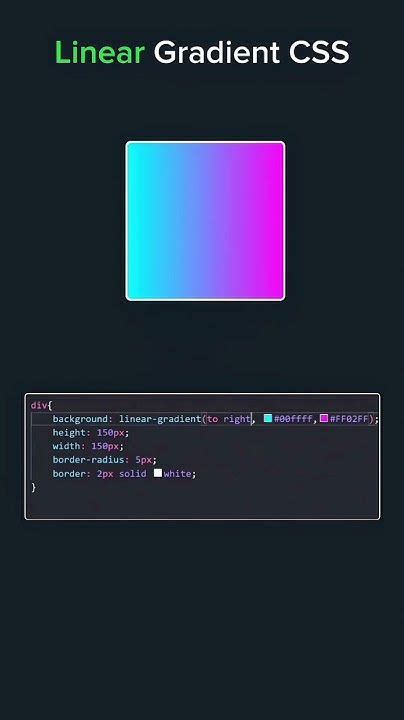 Liner Gradient In Css Css Webdesign Html Webdevelopment In 2025