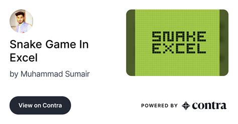 Snake Game In Excel By Muhammad Sumair