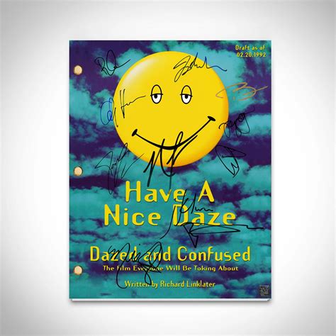 Dazed And Confused 1993 Script Limited Signature Edition Rare T
