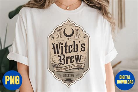 Witchs Brew Brewed Under The Full Moon Graphic By Creativesvgzone