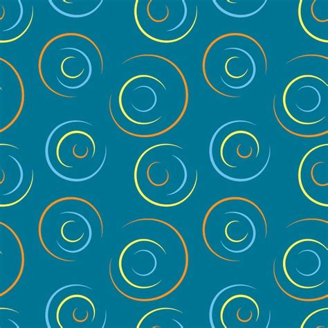 Premium Vector Seamless Pattern Festive Colorful Abstract Background With Circles Design For