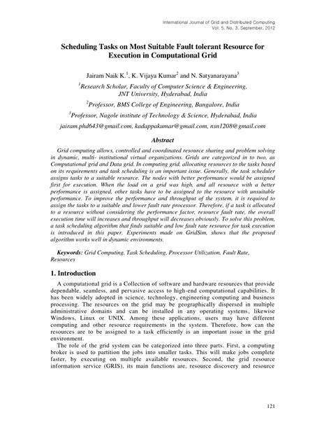 pdf scheduling tasks on most suitable fault tolerant resource for