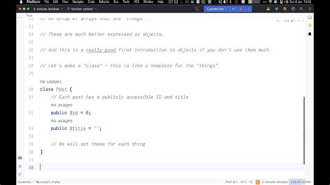 A 5 Minute Window Php Arrays To Objects Youtube