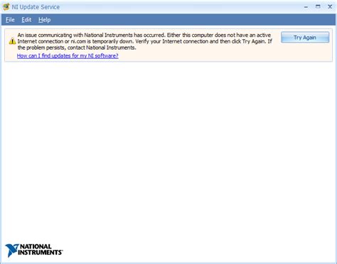 Solved Ni Update Service Error Ni Community