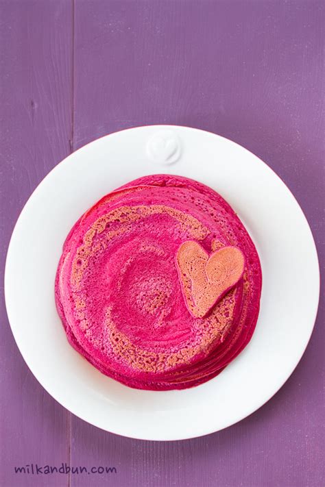 Red Blini With Heart Milkandbun
