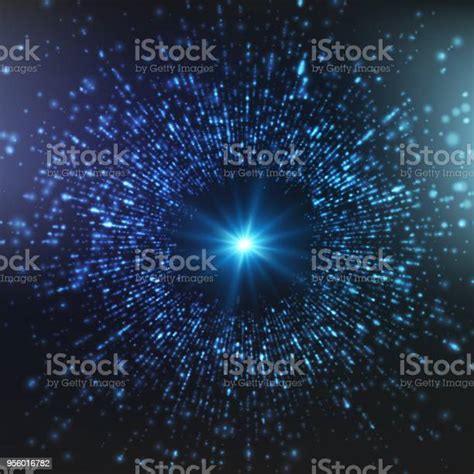 추상적인 벡터 공간 배경입니다 빛나는 입자의 폭발입니다 미래 기술 스타일입니다 우아한 배경 비즈니스 프레 젠 테이 션 또는 선물 카드입니다 Eps10 0명에 대한 스톡 벡터