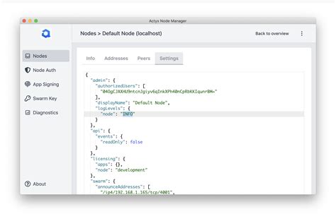 Change Logging Levels Actyx Developer