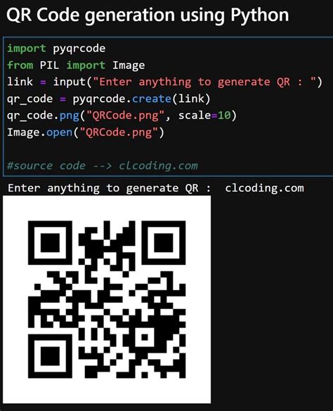 Python Coding On Instagram Qr Code Generation Using Python In 2025