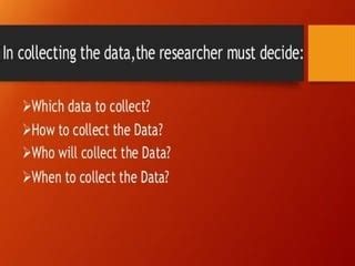 Chapter METHODS OF DATA COLLECTION Ppt