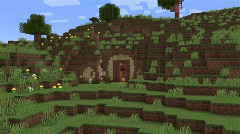 Hobbit Hole Minecraft как построить уютную базу
