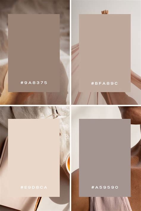 Neutral Aesthetic Color Palette With Hex Codes Beier Branding Paint
