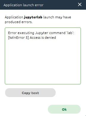 Short Notes How To Solve Error Executing Jupyter Command Lab WinError 5 Access Is Denied