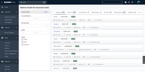 new user interface zuora