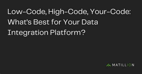 low code high code your code what s best for your data integration…