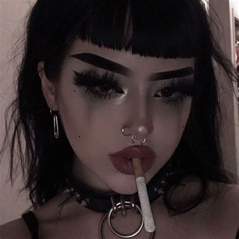 Aesthetic Egirl Inspiration Punk Makeup Goth Eye Makeup Dark Makeup