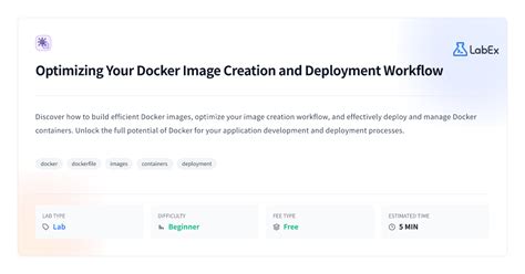 Optimizing Your Docker Image Creation And Deployment Workflow Labex