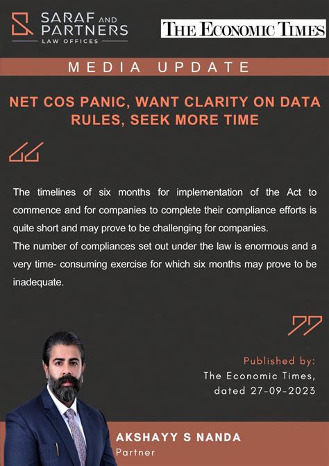 Saraf And Partners On Linkedin Dataprotection Dataprivacy Personaldataprotection Cci Saraf…