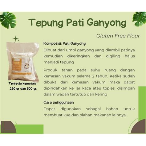 Jual Tepung Pati Ganyong Shopee Indonesia