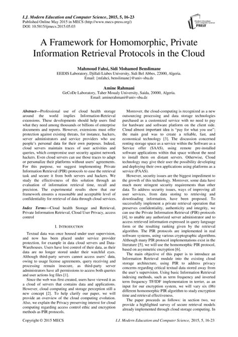 A Framework For Homomorphic Private Information Retrieval Protocols In