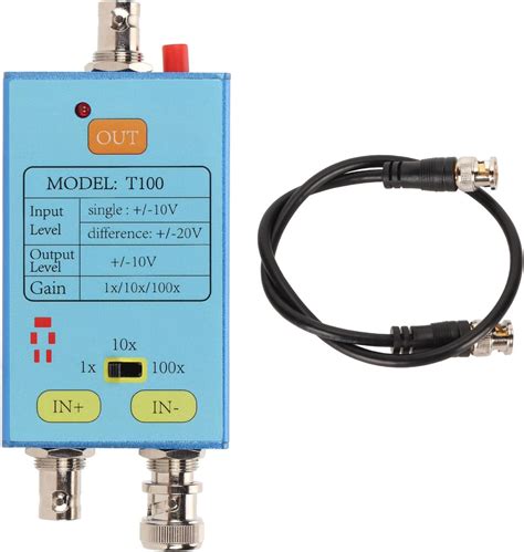 T100 Differential Probe Oscilloscope 1X 10X 100X 10M Bandwidth Virtual Oscilloscope For