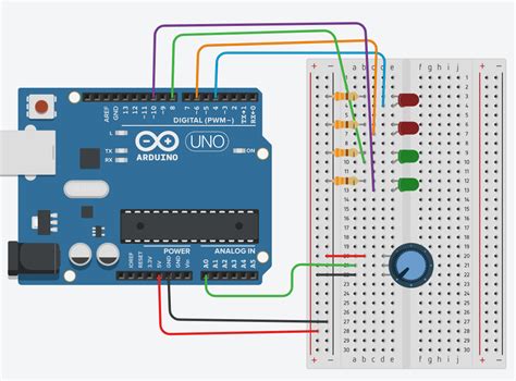 Control Multiple Led Brightnessdim With One Potentiometer Leds And Multiplexing Arduino Forum