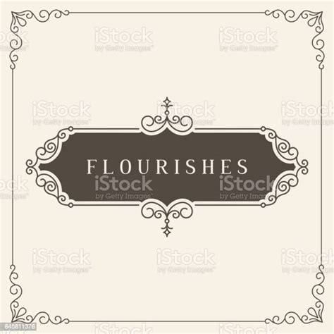 빈티지 장식 인사말 카드 벡터 템플릿입니다 복고풍 청첩장 광고 또는 기타 디자인과 텍스트에 대 한 장소 Flourishes 프레임 액자에 대한 스톡 벡터 아트 및 기타