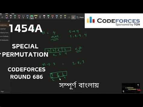 A Special Permutation Codeforces Round Div Codeforces Full Solution Methode