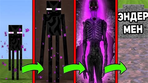 КАК МЕНЯЛСЯ ЭНДЕРМЕН И ЕГО ЖИЗНЕННЫЙ ЦИКЛ В МАЙНКРАФТЕ ~ ЭВОЛЮЦИЯ ЭНДЕРМЕНА И ТРОЛЛИНГ РЕБЕНОК