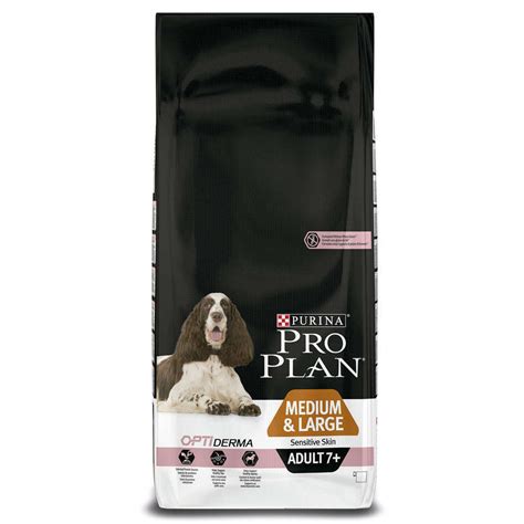 Purina Pro Plan Sensitive Skin Medium & Large Adult 7+ - Optiderma with ...