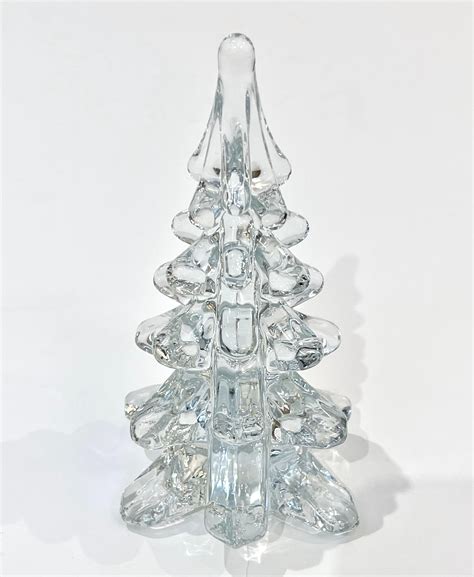 Late 1970s Sweden Vintage Fm Ronneby Crystal Glass Tree Modernist